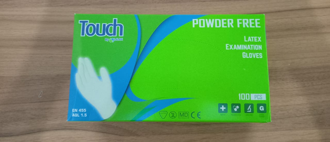 Lalan Touch Latex Disposable Powder Free Gloves 100pcs box | TRUECARE ...
