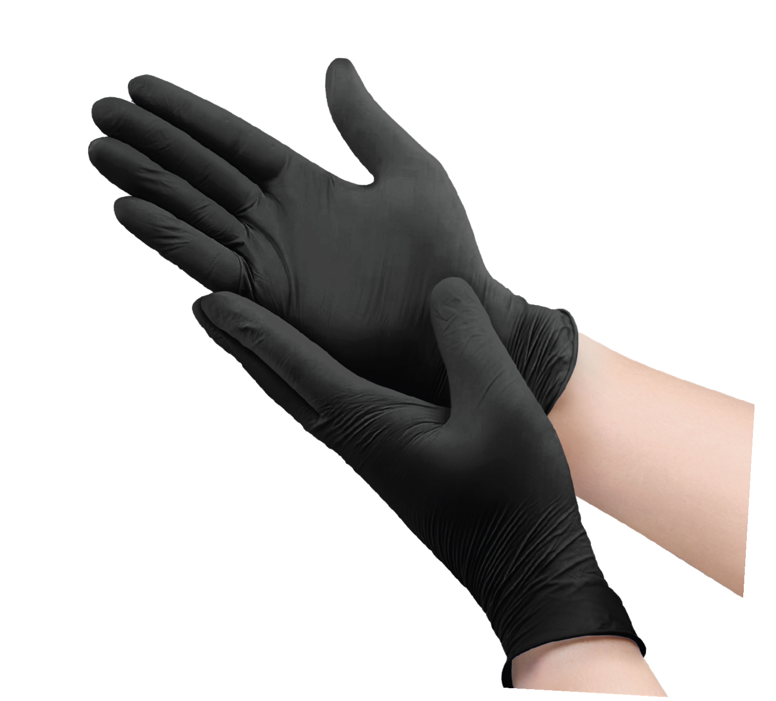 Lalan Touch Nitrile Black Gloves Disposable Powder-Free 100pcs Box ...